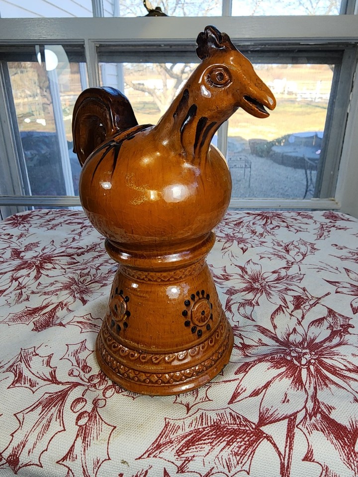 A+ Contemporary PA DUTCH COUNTRY *SCHOONER "RED WARE ROOSTER BANK ...