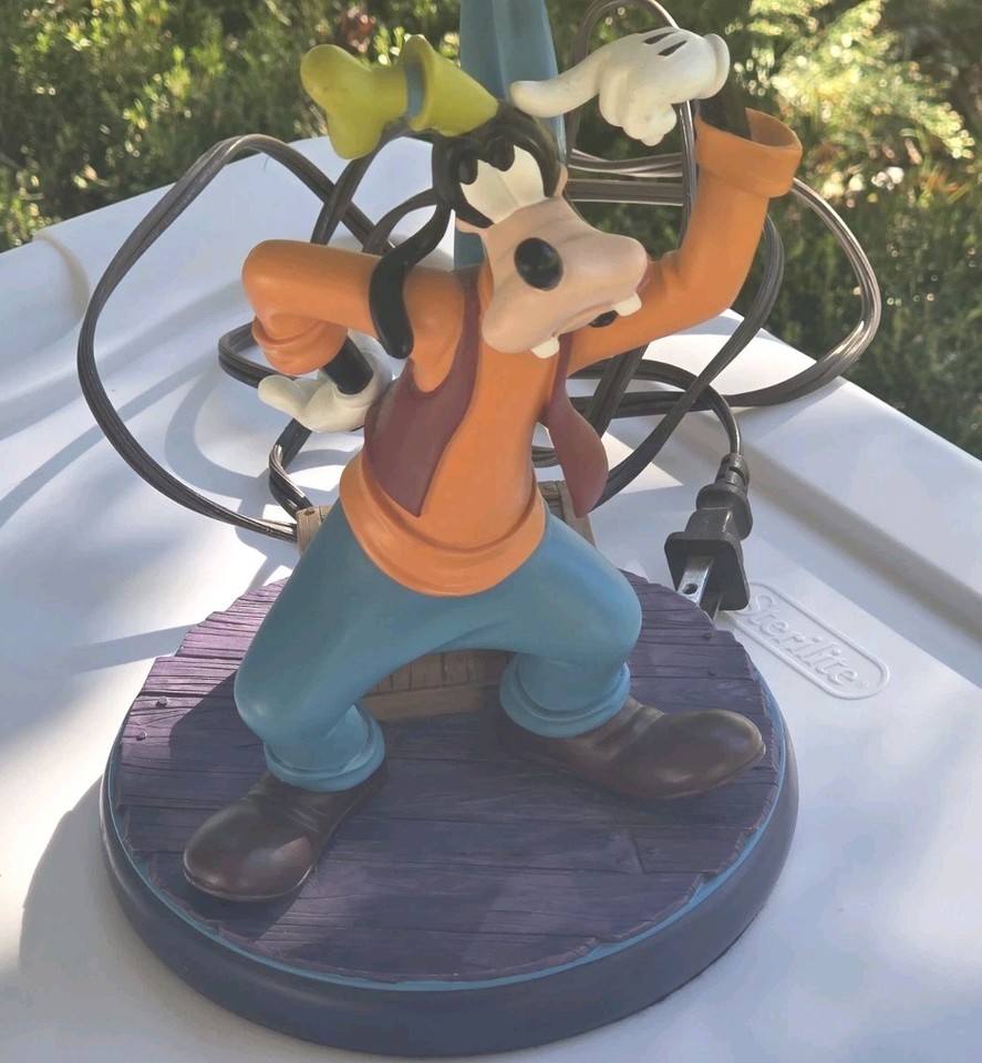VINTAGE DISNEY GOOFY RESIN LAMP VERY GOOD CONDITION 28988 | eBay