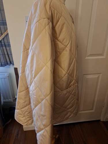 TU Woman Quilted Jacket Size 24 Cream Spring Light- Weight New With Out ...