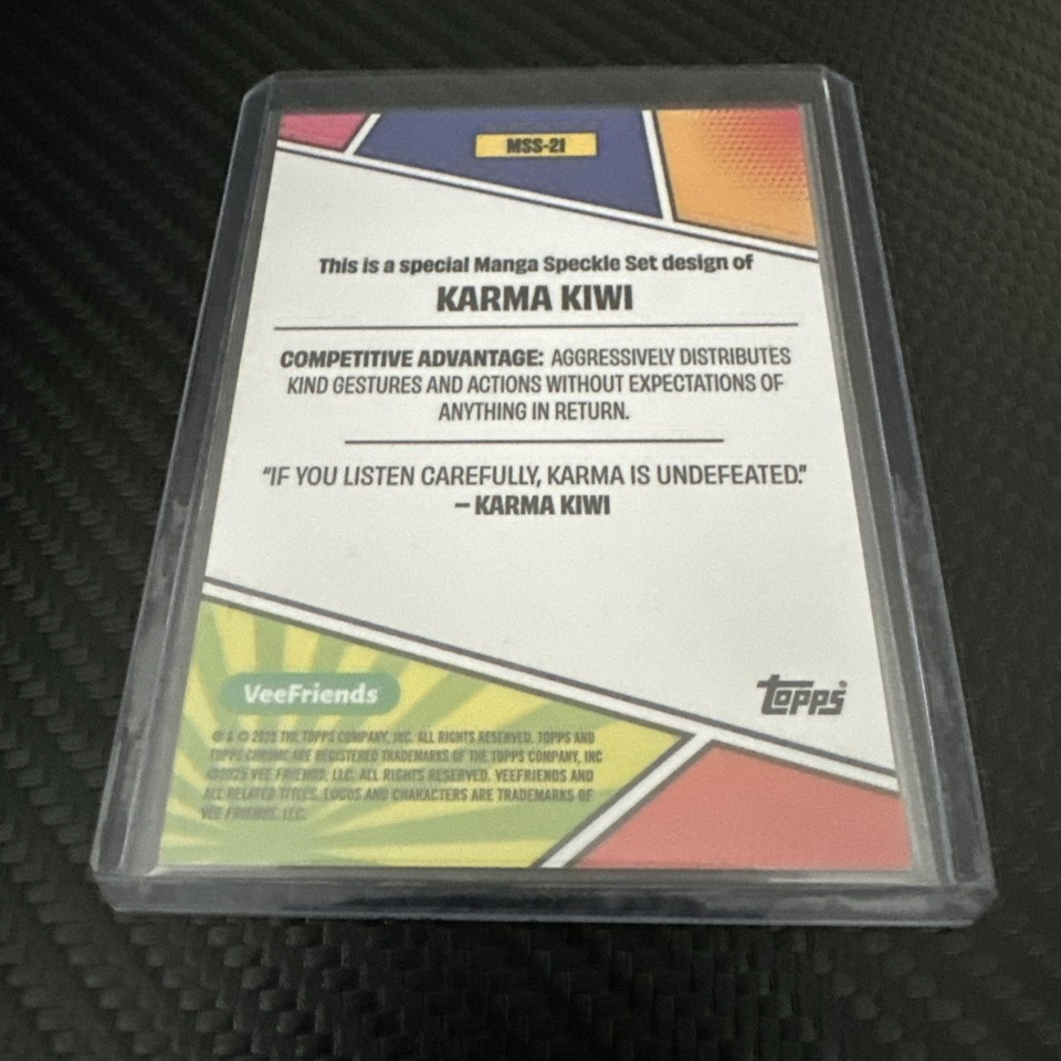 VeeFriends MANGA Karma Kiwi 05/10 Topps Chrome 2025 | SUPER RARE (OUT ...