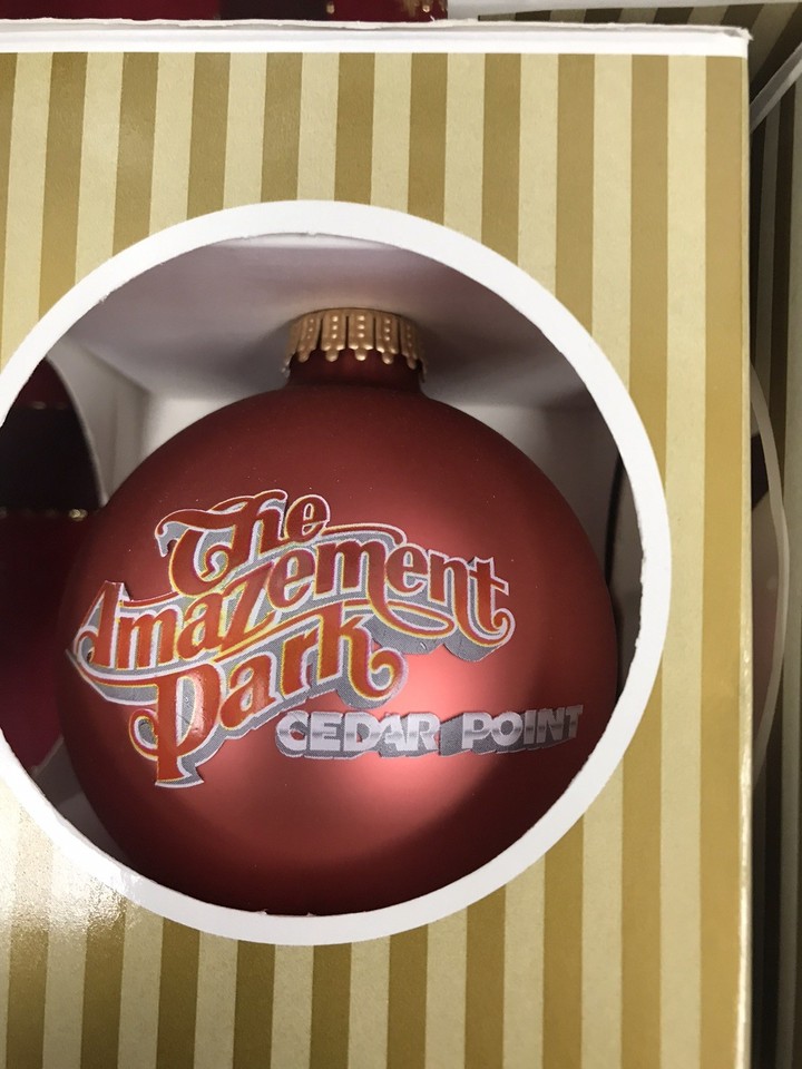 Cedar point vintage inspired Christmas ornament lot halloweekends 150 ...