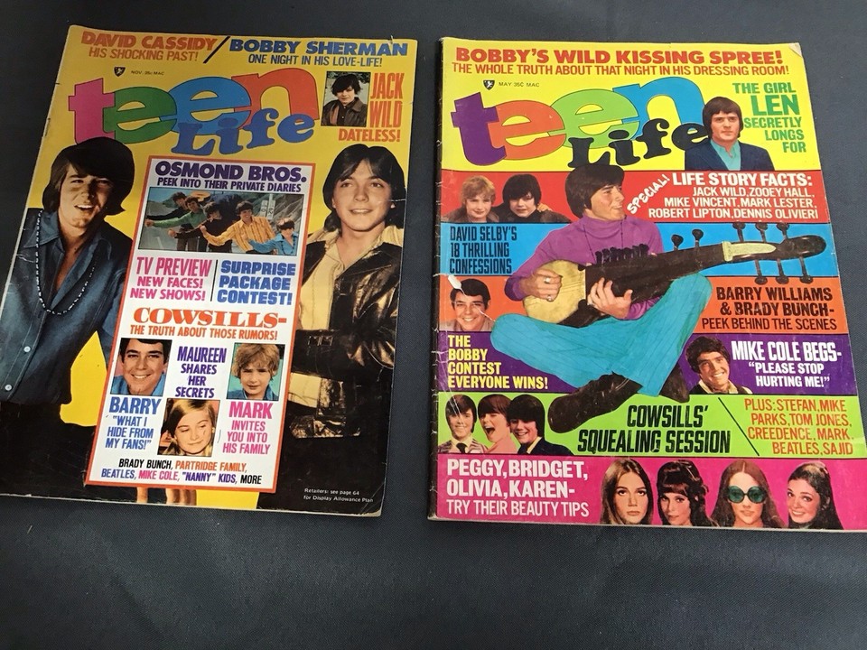 1970s Teen Magazines Donny Osmond David Cassidy Bobby Sherman-12 ...