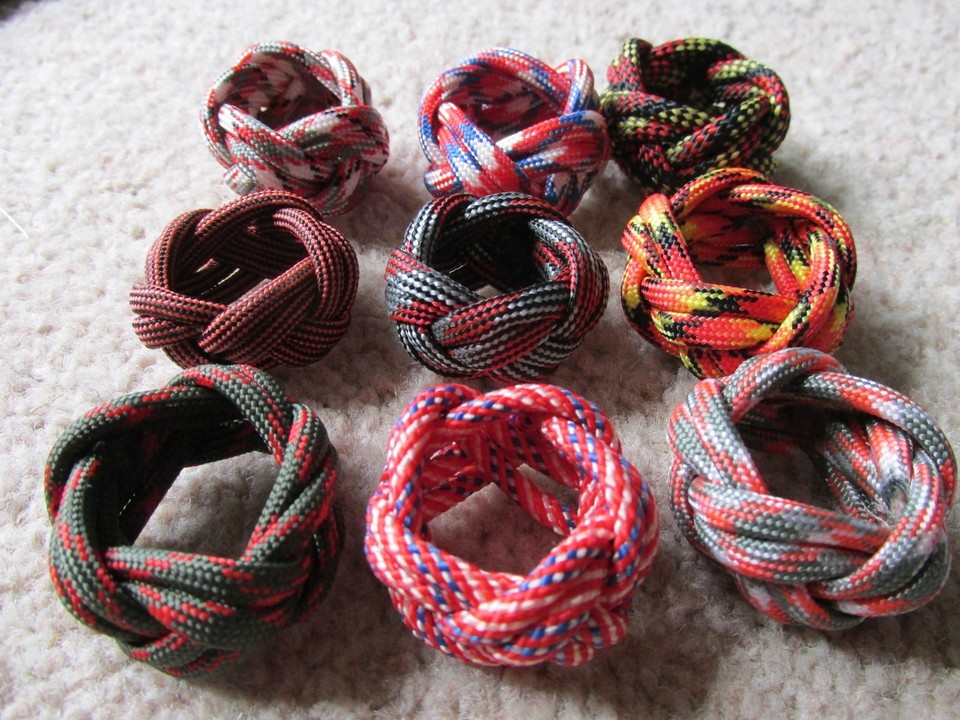 COLORED WOGGLE - Scarf Ring - UK Woven in Paracord *Pick color* Scout ...