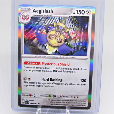 Pokemon TCG Paradox Rift Aegislash 134/182 Holo Rare | eBay