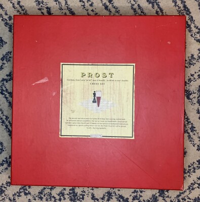 Restoration Hardware PROST Chess Set Glass Board 32 Shot Glasses drink ...