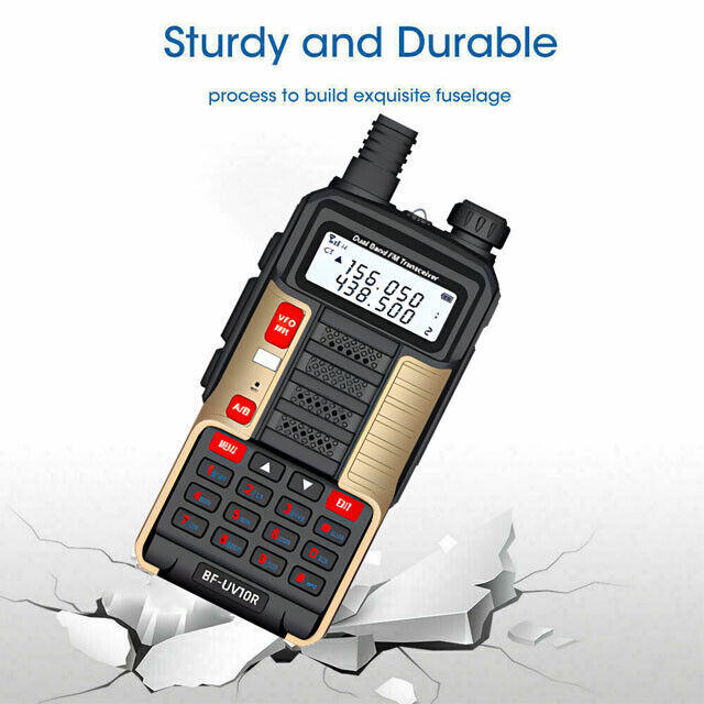 BAOFENG UV-10R 16W DUAL-BAND VHF/UHF WALKIE TALKIE LONG RANGE TWO WAY ...