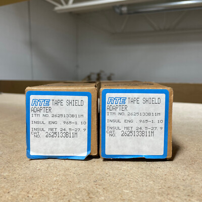 COOPER Catalog #2625133B11M / LOT (2) RTE Tape Shield Adapters / NOS ...