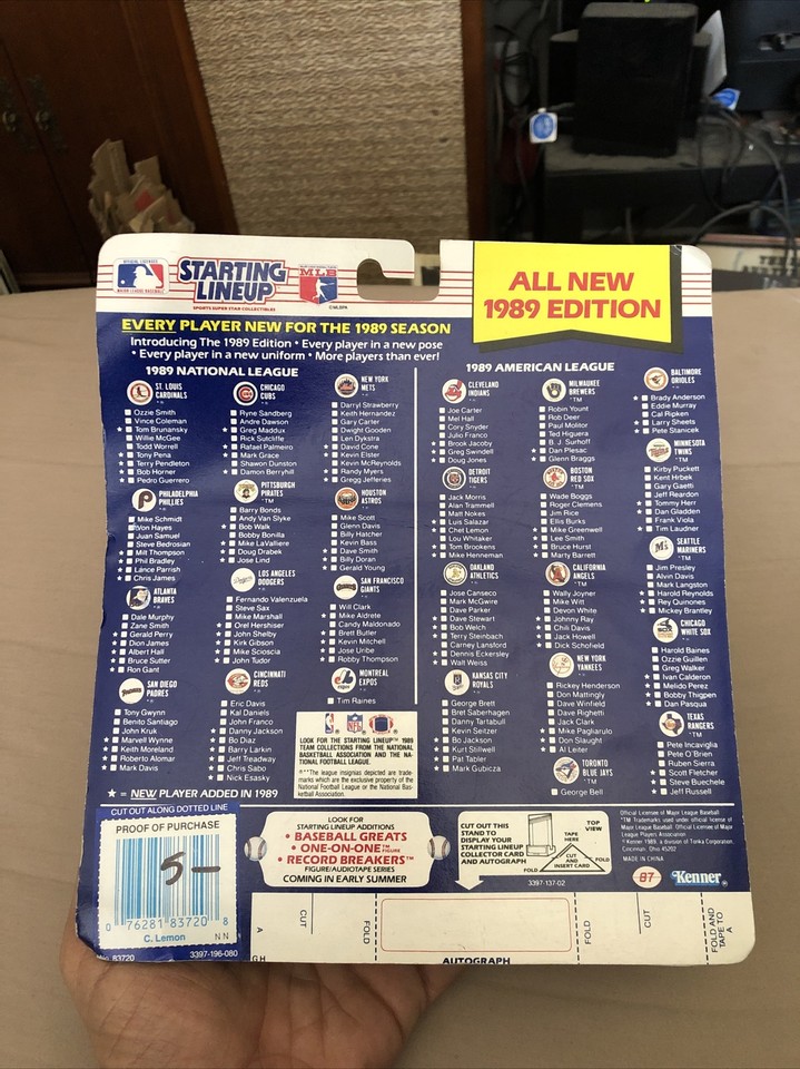 1989 Rookie Starting Lineup Chet Lemon Detroit Tigers SLU MLB | eBay