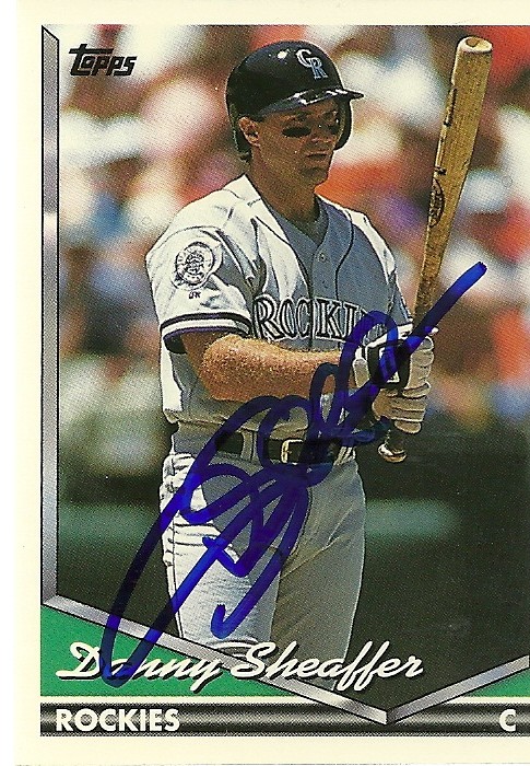 1994 Topps DANNY SHEAFFER Signed Card autograph ROCKIES CARDINALS | eBay