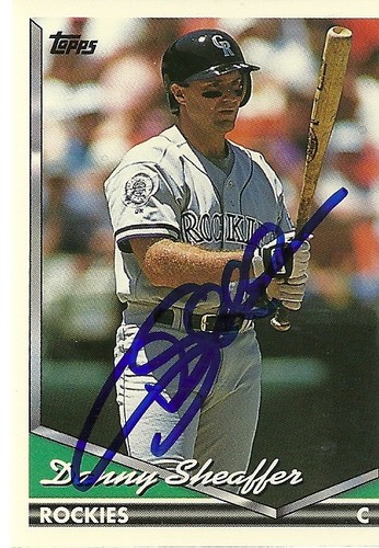 1994 Topps DANNY SHEAFFER Signed Card autograph ROCKIES CARDINALS | eBay