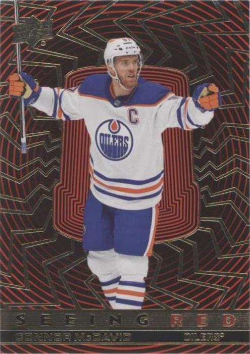 2023-24 Upper Deck Extended Series - Seeing Red Connor McDavid #SR-97 ...