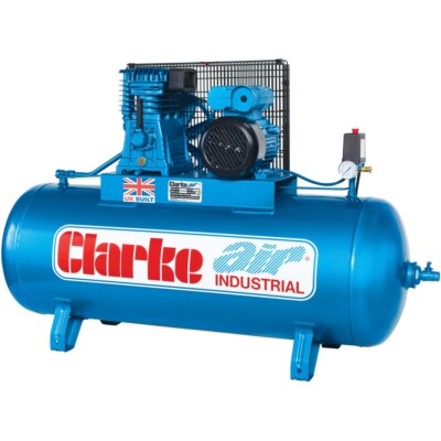 CLARKE AIR COMPRESSOR 14CFM 150LITRE 3HP INDUSTRIAL (400V) XE15/150 ...