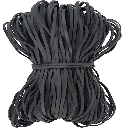 Large Rubber Bands Black 140 Pack, Heavy Duty Big Rubber Band Elastic ...