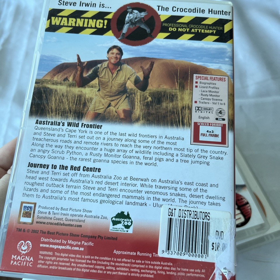 Crocodile Hunter DVDs Box Set 1-5 TV Series Steve Irwin Australia 00s ...