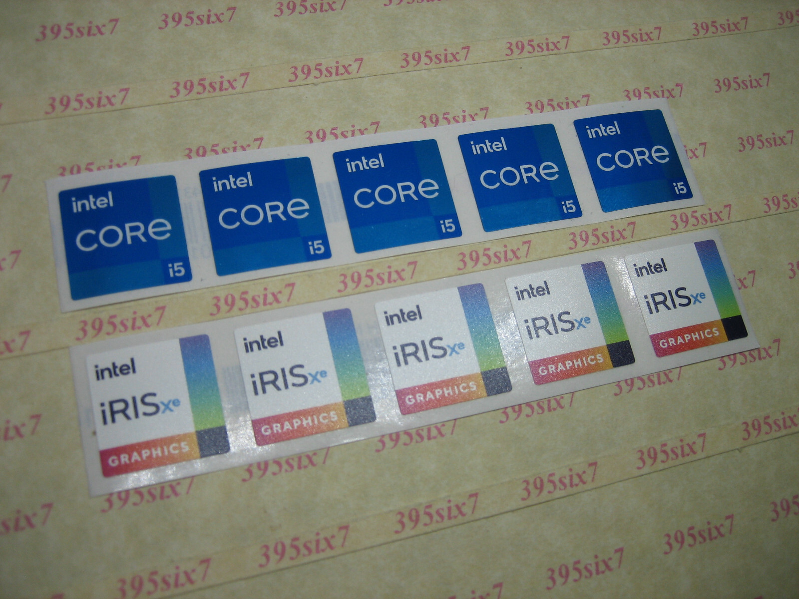 Intel Core i5 11th Gen + Iris Xe Graphics Sticker | 5 Pcs | Multicolor ...
