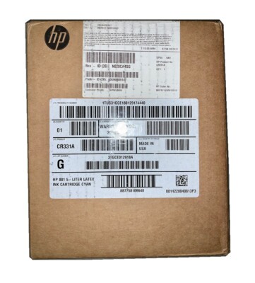 HP Ink Latex 1500 3000 3100 3500 3800 / CR331A No. 881 CYAN 5000ml ...