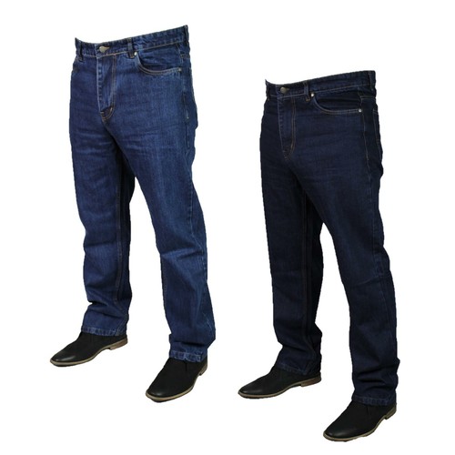 G72 Men's Regular Fit Jeans Straight Leg Cotton Casual Denim Pants Work ...