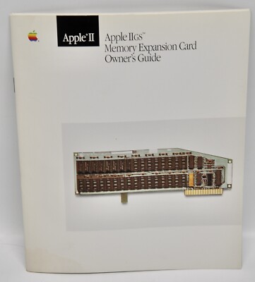 Vintage Apple Manuals: 1986 Apple IIgs Memory Expansion Card Owner's ...