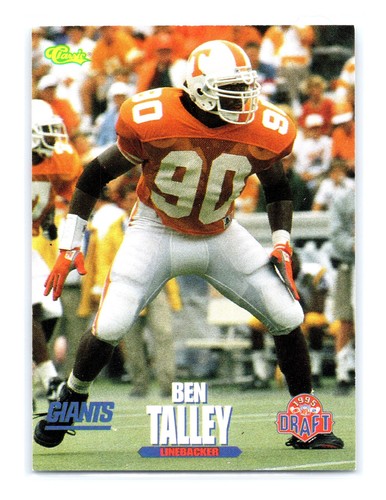 1995 Classic NFL Rookies Football #46 Ben Talley New York Giants | eBay