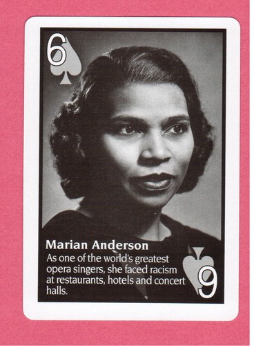 Marian Anderson Opera Singer Collector Playing Card | eBay