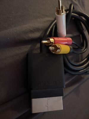 Xbox 360 Composite AV RCA Cable Cord X821376-001 Genuine OEM Microsoft ...