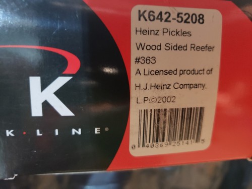 MTH Railking Pennsy LCL boxcar / K line Heinz woodside reefer. 2 cars ...