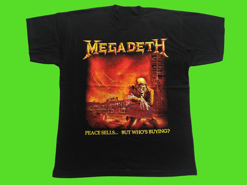 MEGADETH Peace sells Black Men S-34XL T-shirt | eBay