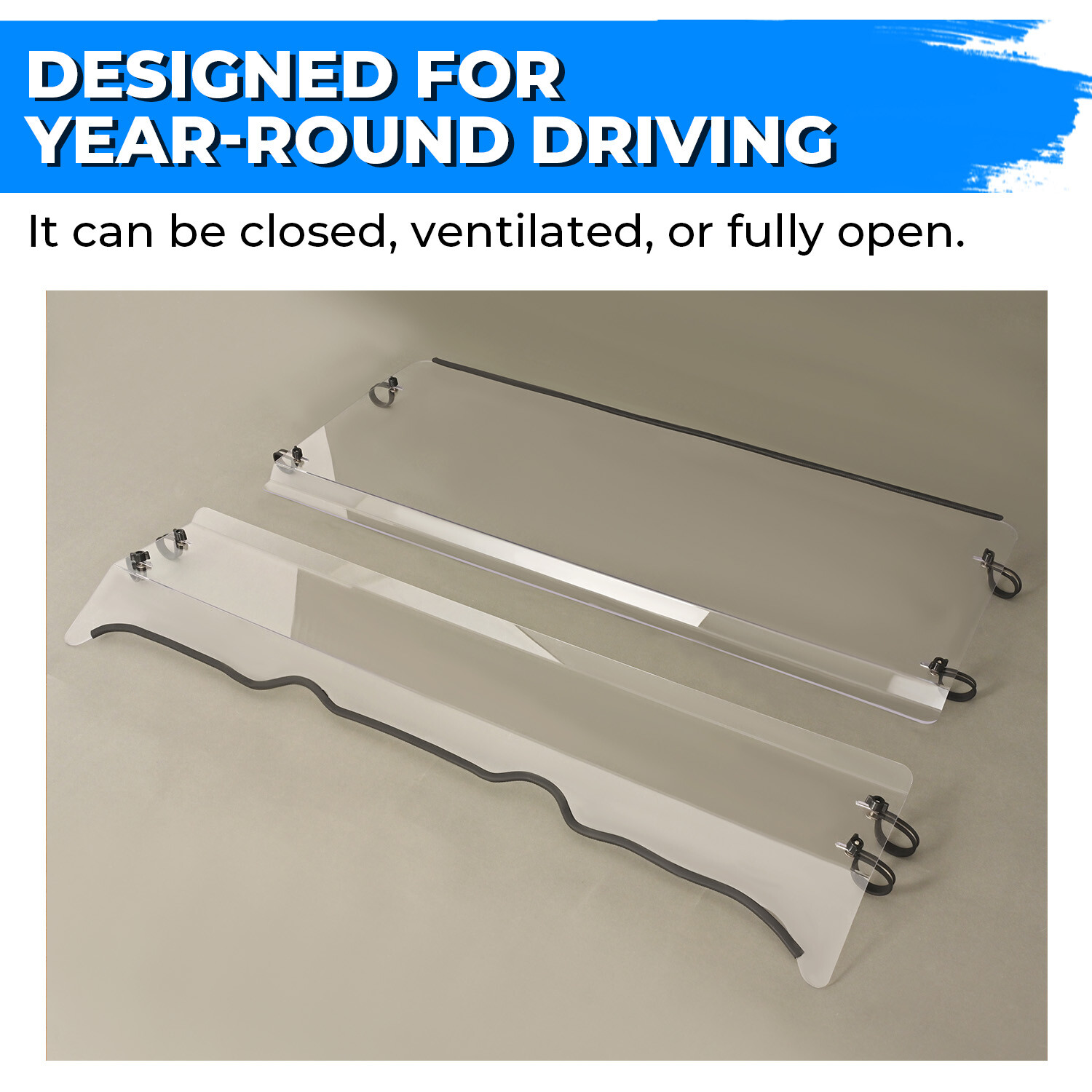 Plastic Clear Full Size Front Windshield Fit Polaris Ranger XP 500 800 ...