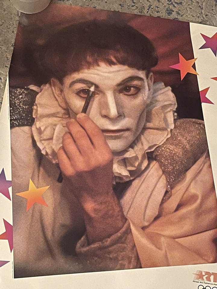 1984 Olympics Poster 34 X 22 In Olympic Arts Festival Los Angeles Mime ...