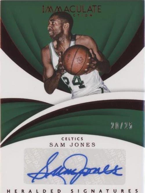2017-18 Panini Immaculate Collection - Heralded Signatures Sam Jones # ...