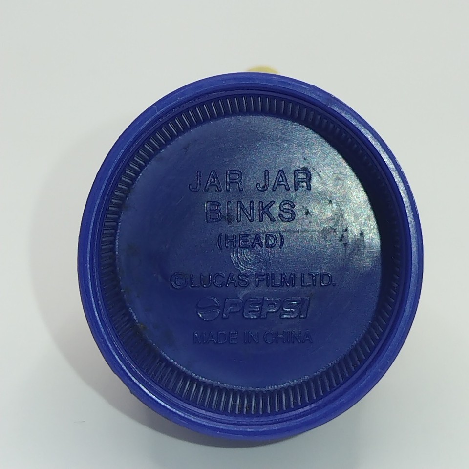 JAR JAR BINKS Star Wars Mini Figure Head Pepsi Cap Toy Promo Japan Very ...