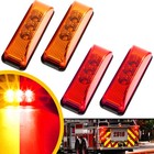4pcs LED Clearance Side Marker Light Indicator Truck Trailer Lorry ...