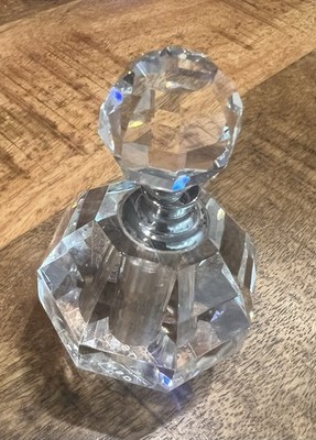 Vintage SIMON DESIGNS Crystal Perfume Bottle - 4” refillable | eBay