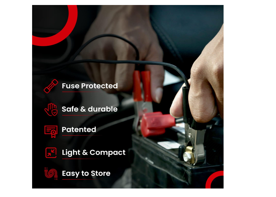 Upstart Car-to-Motorcycle/Motorcycle-to-Motorcycle Battery Jumper ...