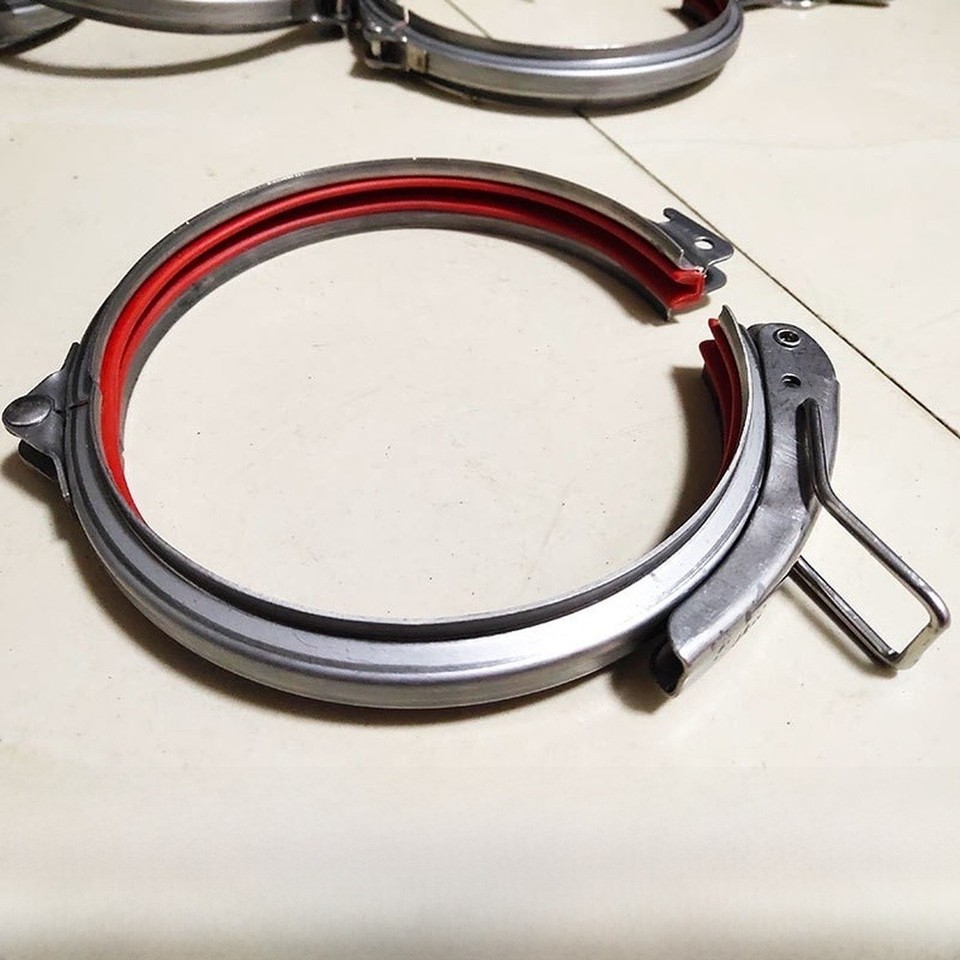 Pipe Clamp for HVAC Applications 80-300mm Galvanized Quick Release Fit ...