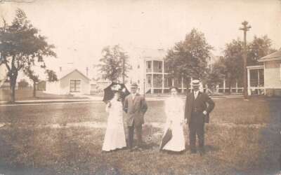 New Castle Delaware People in Park Real Photo Vintage Postcard AA90878 ...