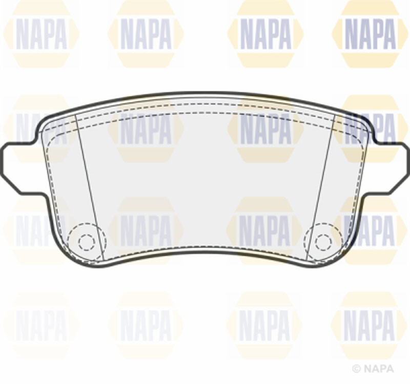 NAPA Rear Brake Pads Set Fits Renault Scenic 2009- Megane 2012 ...