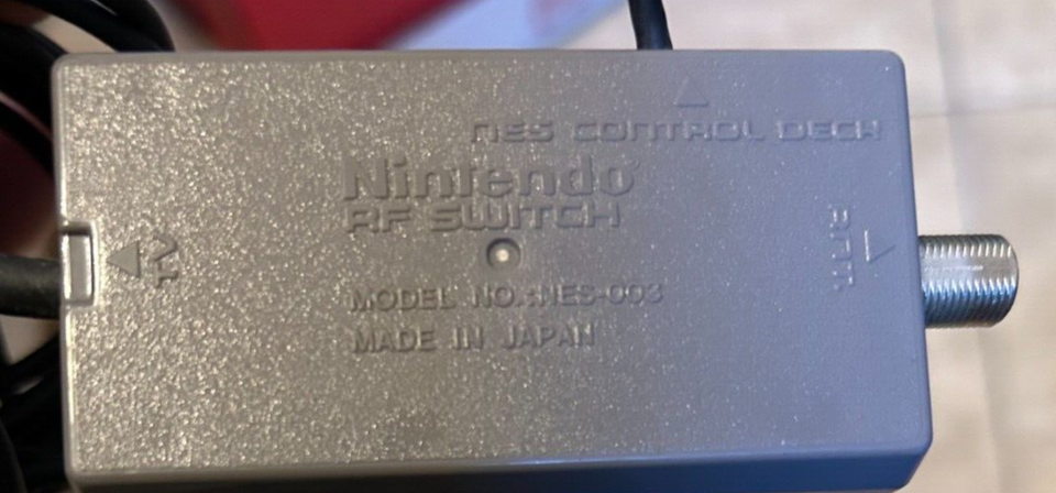 Official OEM Original NES SNES Nintendo System RF Switch TV Cable Cord ...