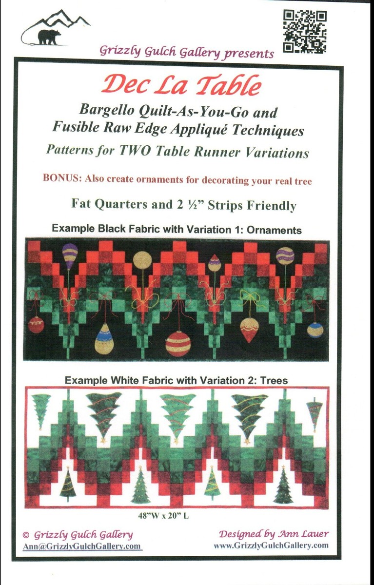 Bargello Table Runner Pattern