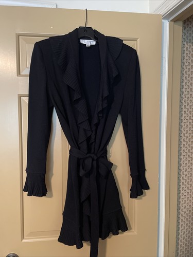 St John Knit Ruffle Kelly Coat Size 8 New Without Tags | eBay