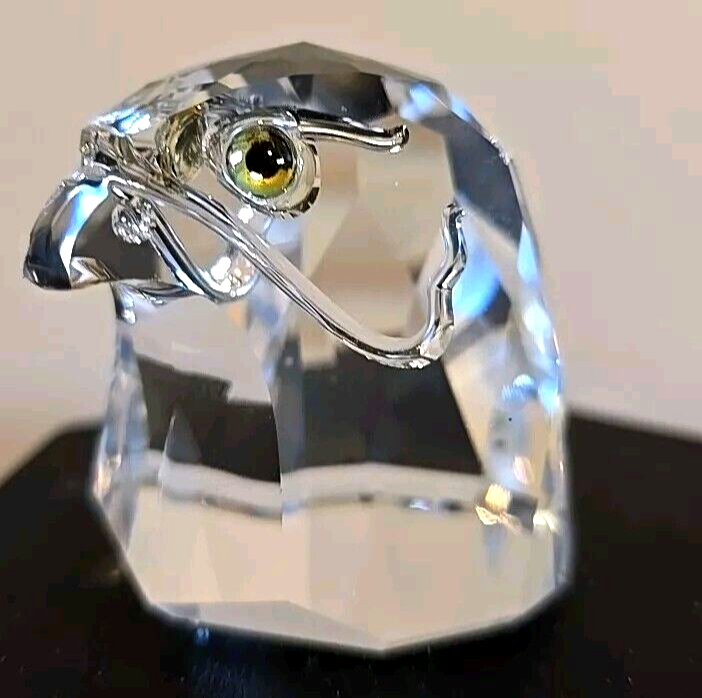 Swarovski Crystal Falcon Head Figurine | eBay