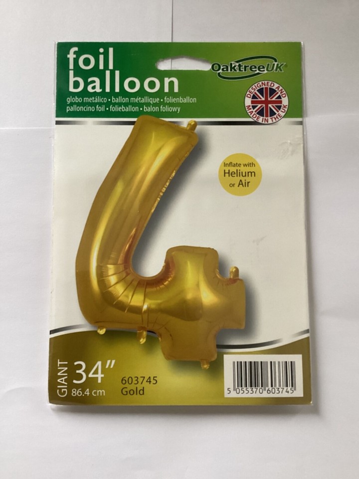 34" Number Foil Balloons Air Helium Birthday Occasion Party Event | eBay UK