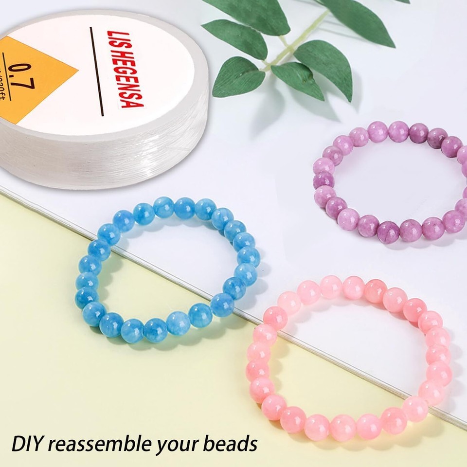 Elastic Bracelet String Cord Stretch Bead Cord for Jewelry Making 160ft ...