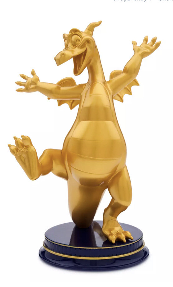 2022 Walt Disney World 50th Anniversary EPCOT Figment Gold Statue ...