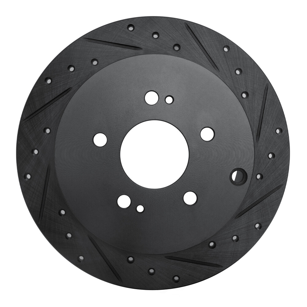 Disc Brake Rotor-Brake Rotor - Drilled And Slotted - Black DFC 633 ...