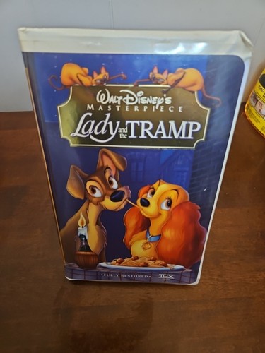 Lady and the Tramp VHS Disney Clamshell Masterpiece Tested 12257582031 ...