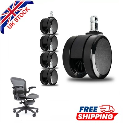 Herman Miller 60mm Wheels Casters Aeron Sayl Mirra cella Setu - HARD ...