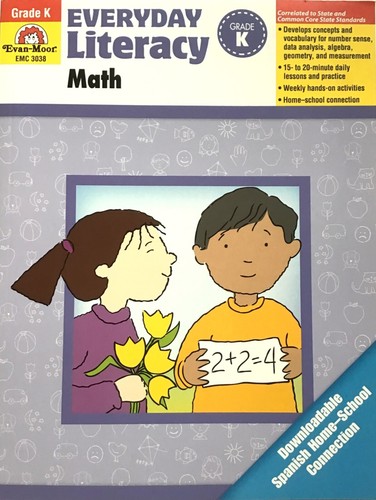 Everyday Literacy Math Grade K: Data Analysis, Algebra, Geometry and ...