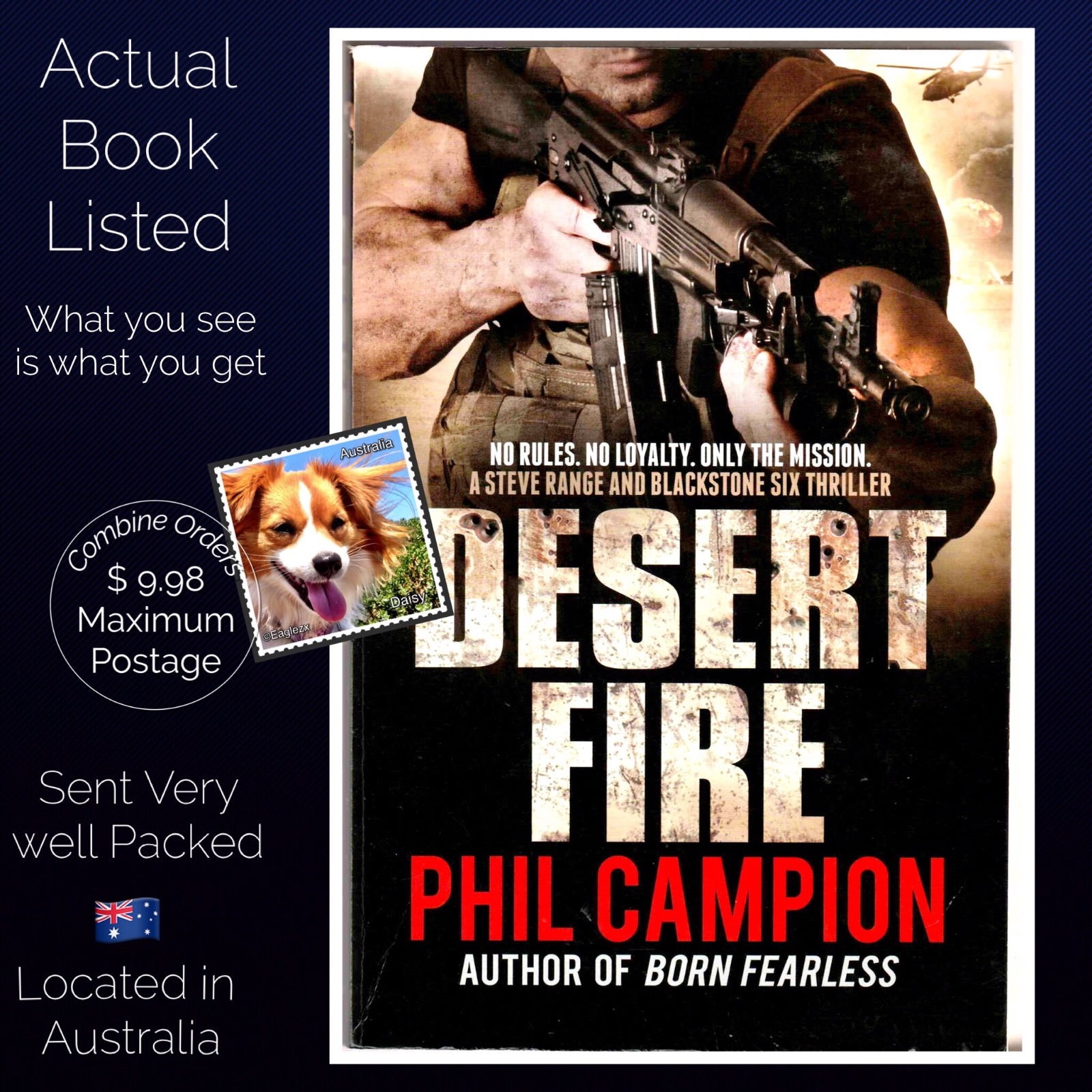 Desert Fire by Phil Campion Paperback A Blackstone Six Thriller 2012 | eBay