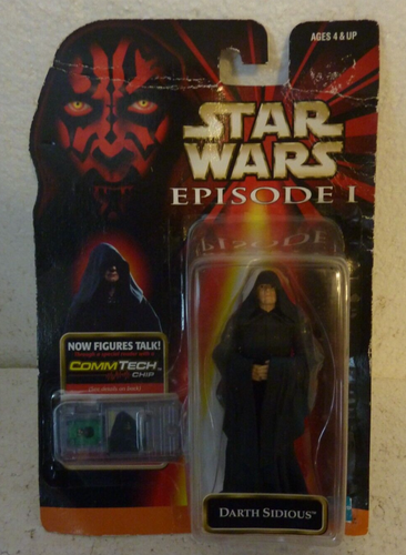 1998 Hasbro Star Wars: Episode 1 Darth Sidious Action Figure CommTech ...